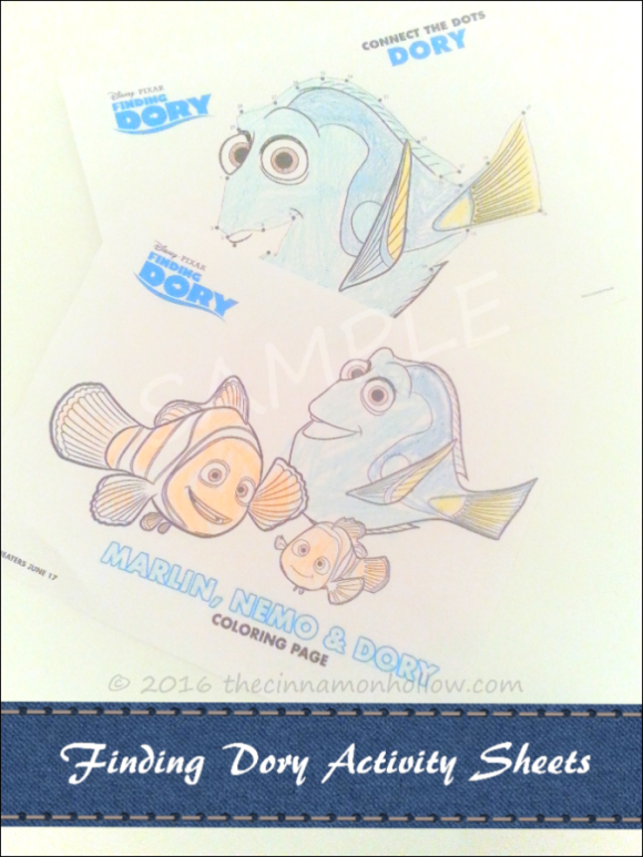 Finding Dory Activity Sheets